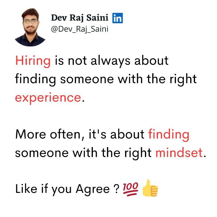 Dev Raj Saini on LinkedIn: #hiring #work #experience #environment # ... Dev Raj Saini on LinkedIn: #hiring #work #experience #environment # ...