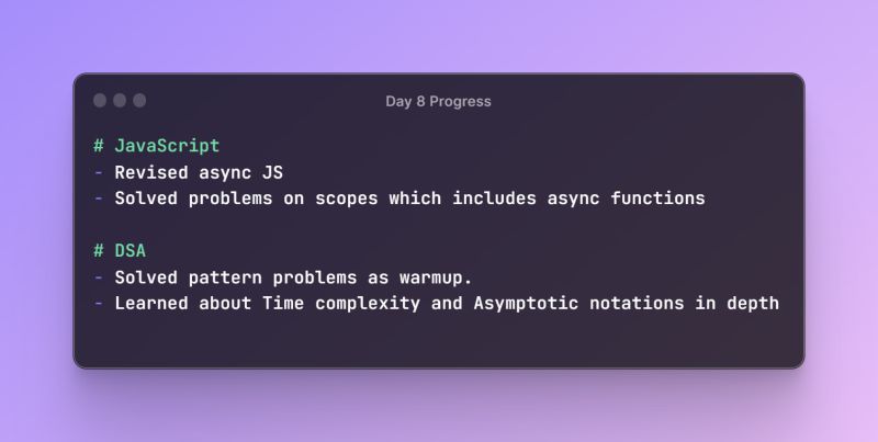 Parth Maru on LinkedIn: 🎯Day 08 Progress DSA is equally important as ... Parth Maru on LinkedIn: 🎯Day 08 Progress DSA is equally important as ...