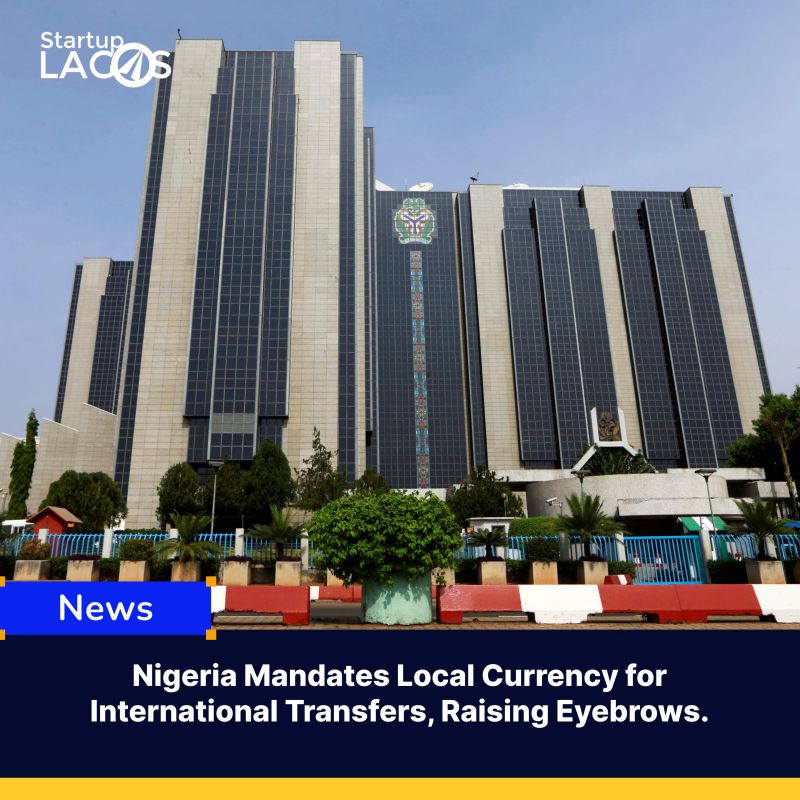 Startup Lagos on LinkedIn: Nigeria Mandates Local Currency for ... Startup Lagos on LinkedIn: Nigeria Mandates Local Currency for ...