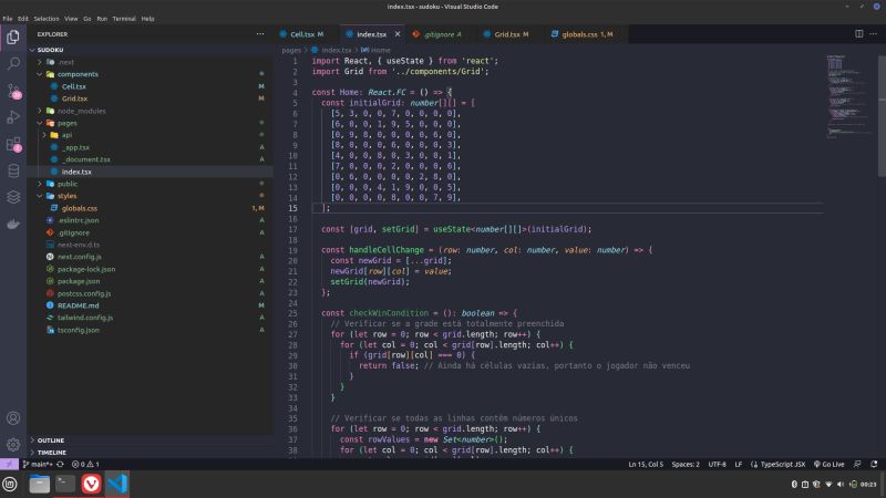 Levi Maycon on LinkedIn: #sudokugame #nextjs #typescript #codingproject ... Levi Maycon on LinkedIn: #sudokugame #nextjs #typescript #codingproject ...