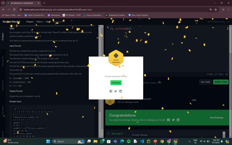 Simran Yadav on LinkedIn: #python #hackerrank #problemsolving Simran Yadav on LinkedIn: #python #hackerrank #problemsolving