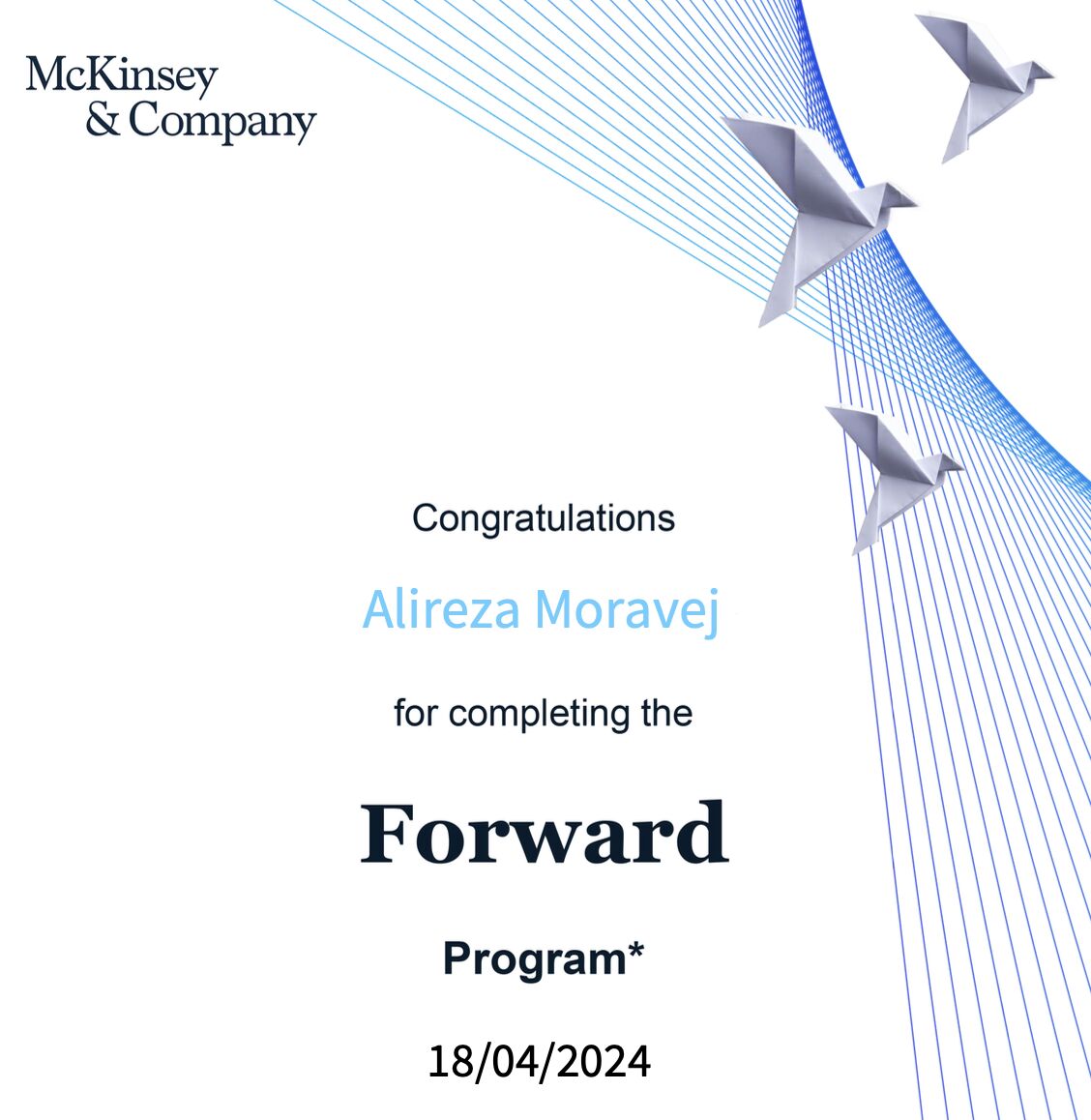 Alireza Moravej on LinkedIn: #mckinsey #mckinsey #forward Alireza Moravej on LinkedIn: #mckinsey #mckinsey #forward