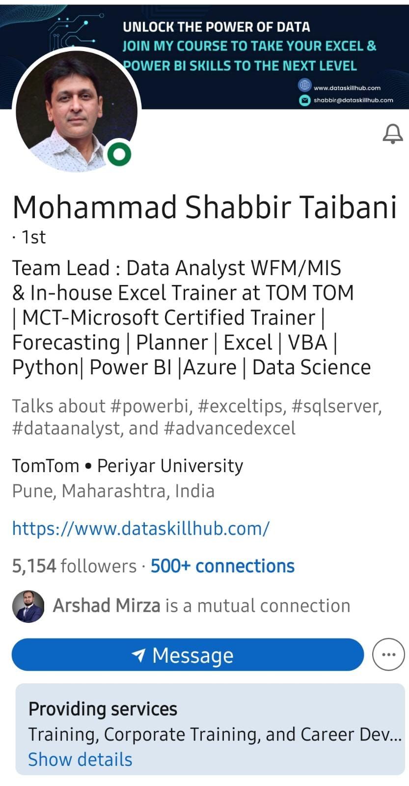 Mohammad Shabbir Taibani on LinkedIn: #advanceexceltrainer # ... Mohammad Shabbir Taibani on LinkedIn: #advanceexceltrainer # ...