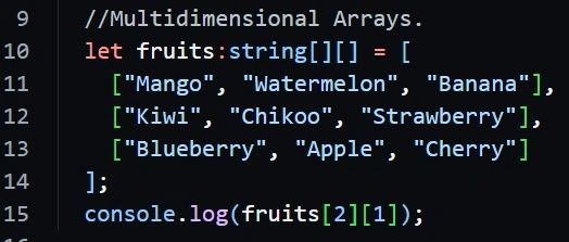How to use multidimensional arrays in TypeScript | Nabeel Ali posted on ... How to use multidimensional arrays in TypeScript | Nabeel Ali posted on ...