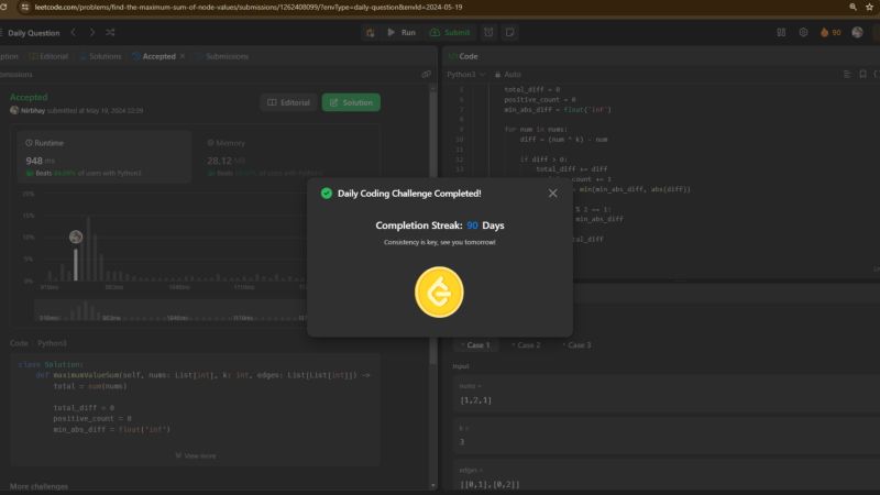 Nirbhay Rajodiya on LinkedIn: #leetcode #100daysofcode #day75 Nirbhay Rajodiya on LinkedIn: #leetcode #100daysofcode #day75