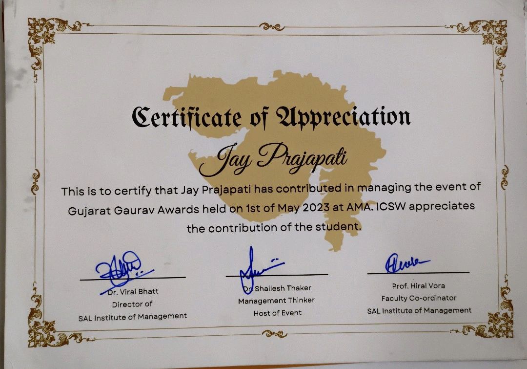 Jay Prajapati on LinkedIn: #eventmanagement #proudmoment #icsw # ... Jay Prajapati on LinkedIn: #eventmanagement #proudmoment #icsw # ...
