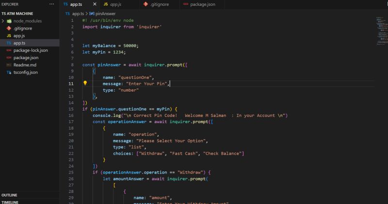 Launched Skill ATM Machine with Typescript | Muhammad Salman posted on ... Launched Skill ATM Machine with Typescript | Muhammad Salman posted on ...