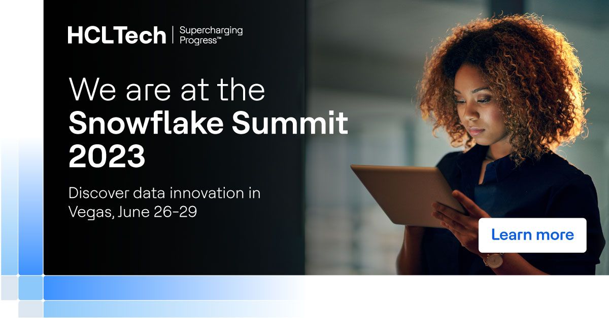 HCLTech on LinkedIn: HCLTech at Snowflake Summit 2024: Data Conference ... HCLTech on LinkedIn: HCLTech at Snowflake Summit 2024: Data Conference ...