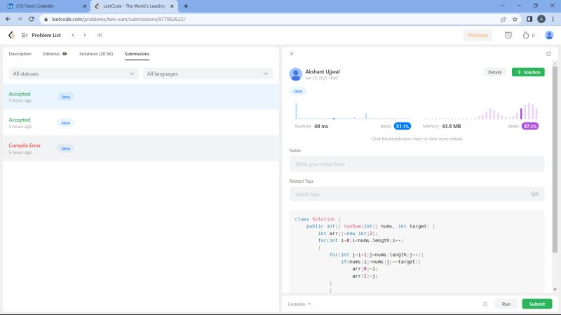 Akshant Ujjwal on LinkedIn: #100daysofcode #datastructures #java # ... Akshant Ujjwal on LinkedIn: #100daysofcode #datastructures #java # ...
