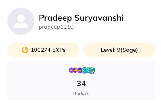 Finished Level 9: Sage on Coding Ninjas | Pradeep Suryavanshi posted on ... Finished Level 9: Sage on Coding Ninjas | Pradeep Suryavanshi posted on ...