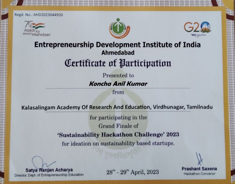 Koncha Anil Kumar on LinkedIn: #sustainability #innovation #hackathon # ... Koncha Anil Kumar on LinkedIn: #sustainability #innovation #hackathon # ...