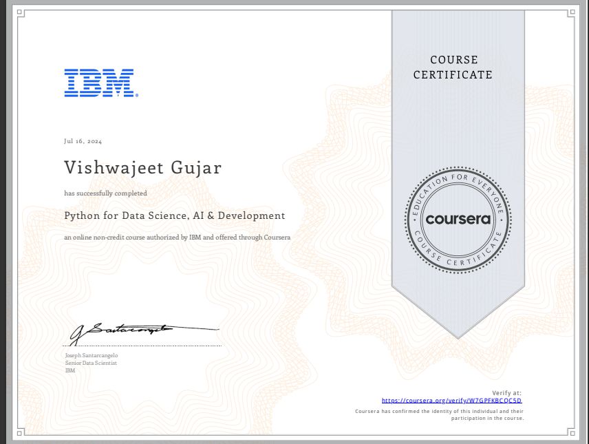 Vishwajeet Gujar on LinkedIn: #datascience #ai #python #coursera # ... Vishwajeet Gujar on LinkedIn: #datascience #ai #python #coursera # ...