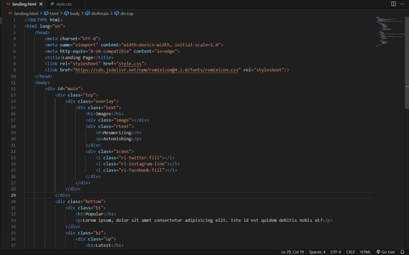 jyoti nayak on LinkedIn: Landing page creation using HTML & CSS jyoti nayak on LinkedIn: Landing page creation using HTML & CSS