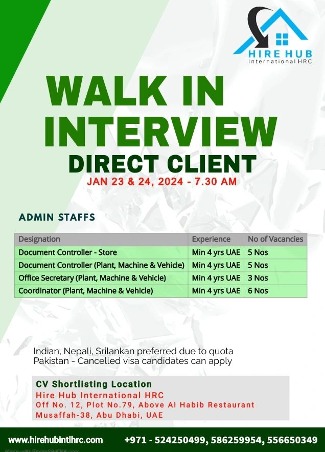 Hire Hub International HR Consultancy LLC on LinkedIn: #urgenthiring Hire Hub International HR Consultancy LLC on LinkedIn: #urgenthiring