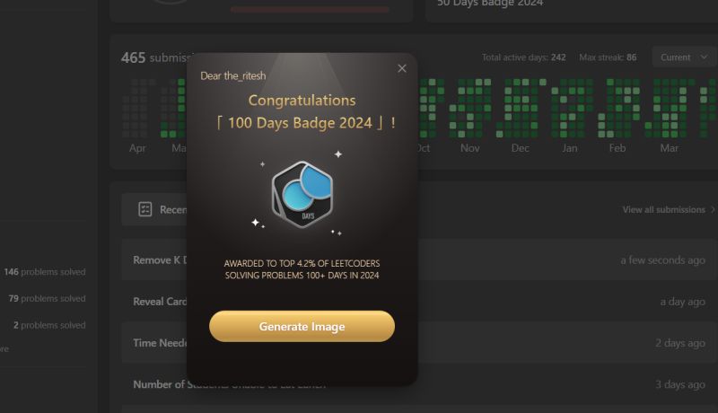 Ritesh Chavan on LinkedIn: #leetcode #100dayschallenge #codingjourney #dsa Ritesh Chavan on LinkedIn: #leetcode #100dayschallenge #codingjourney #dsa