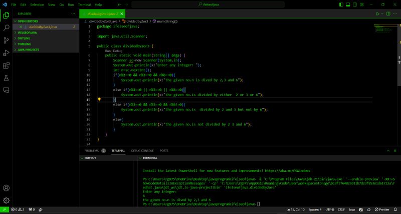 Rohit Gupta on LinkedIn: #100daysofcode #java #programming #ifelse #project Rohit Gupta on LinkedIn: #100daysofcode #java #programming #ifelse #project
