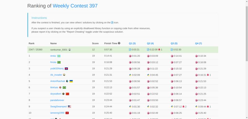 Ramkumar Kushwah on LinkedIn: #codingcontest #problemsolving # ... Ramkumar Kushwah on LinkedIn: #codingcontest #problemsolving # ...