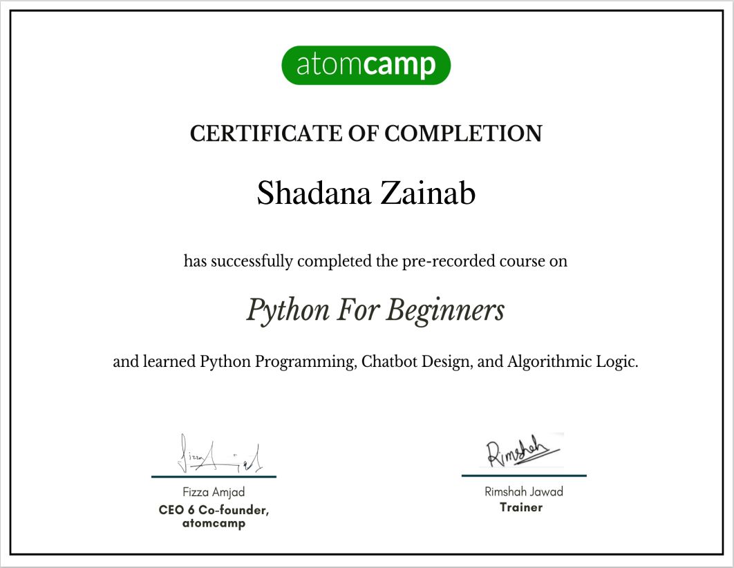 Shadana Zainab on LinkedIn: #python #coding #programming # ... Shadana Zainab on LinkedIn: #python #coding #programming # ...
