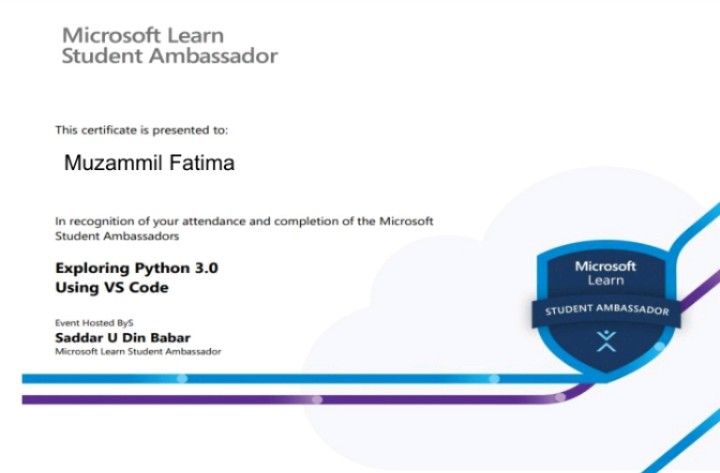 Muzammil Fatima . on LinkedIn: #python #codingjourney #vscode # ... Muzammil Fatima . on LinkedIn: #python #codingjourney #vscode # ...