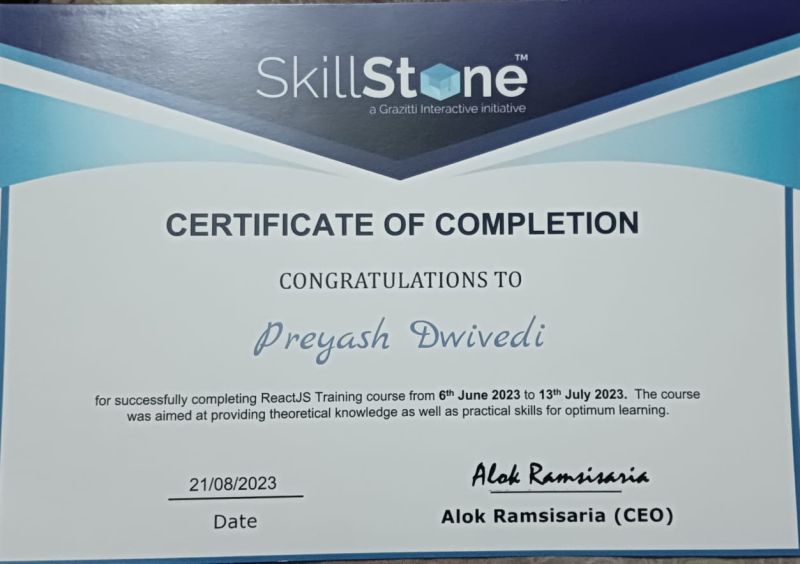 Preyash Dwivedi on LinkedIn: #react #javascript #webdevelopment # ... Preyash Dwivedi on LinkedIn: #react #javascript #webdevelopment # ...