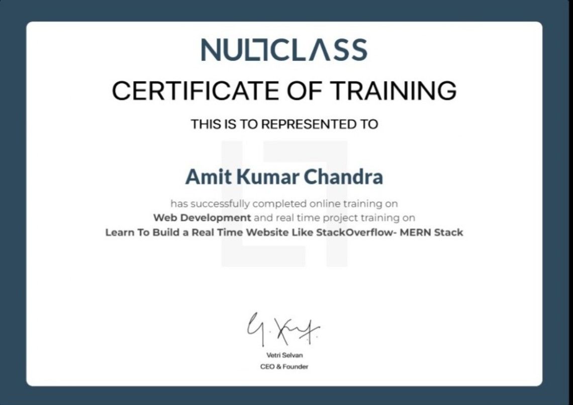 Amit kumar chandra on LinkedIn: #mern #mernstack #fullstack # ... Amit kumar chandra on LinkedIn: #mern #mernstack #fullstack # ...