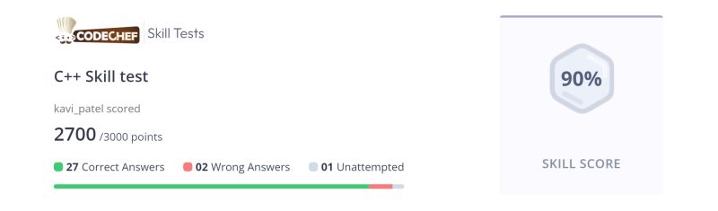 Kavi Patel on LinkedIn: #codechef #cplusplus #java #skilltest # ... Kavi Patel on LinkedIn: #codechef #cplusplus #java #skilltest # ...