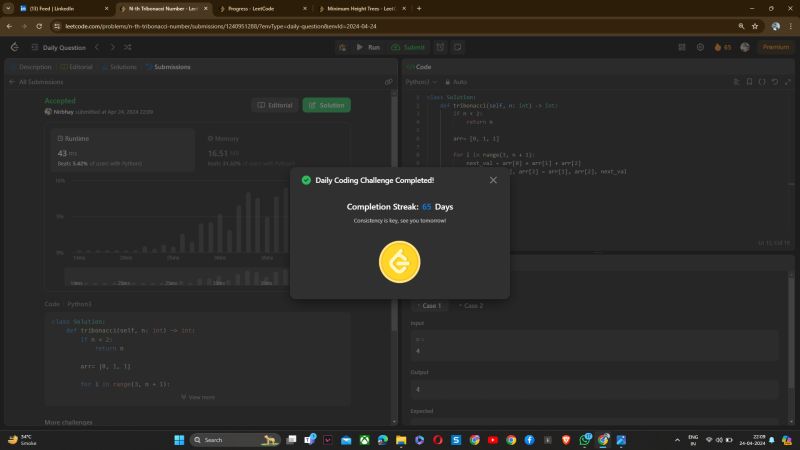 Nirbhay Rajodiya on LinkedIn: #100daysofcode #leetcode #codingchallenge Nirbhay Rajodiya on LinkedIn: #100daysofcode #leetcode #codingchallenge