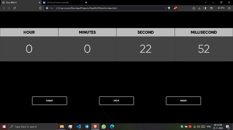 Pritam Kar on LinkedIn: Stop Watch Project using HTML, CSS and JS Pritam Kar on LinkedIn: Stop Watch Project using HTML, CSS and JS