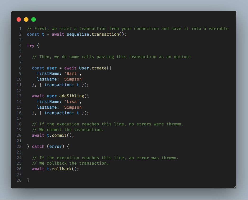 How to use Sequelize-Typescript for data persistence in NestJS ... How to use Sequelize-Typescript for data persistence in NestJS ...