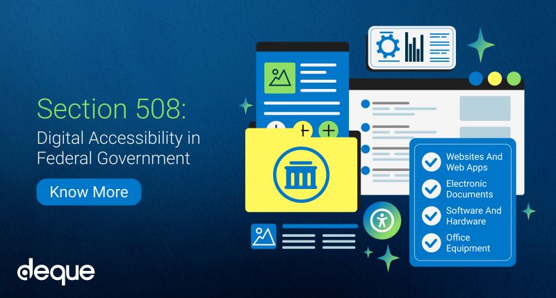 Deque Systems - APAC on LinkedIn: Section 508 & Web Accessibility ... Deque Systems - APAC on LinkedIn: Section 508 & Web Accessibility ...