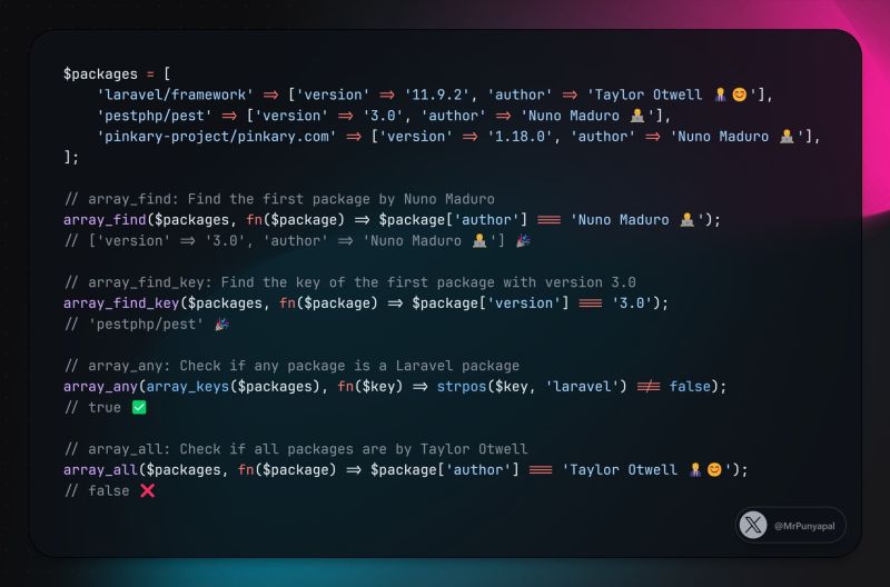 PHP 8.4 introduces 4 new functions | Ani Makuochukwu posted on the ... PHP 8.4 introduces 4 new functions | Ani Makuochukwu posted on the ...