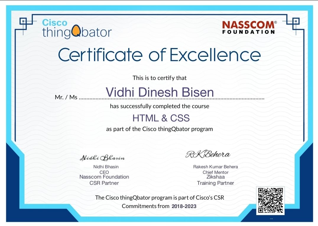 Vidhi Bisen on LinkedIn: #share #html #css #frontenddevelopment # ... Vidhi Bisen on LinkedIn: #share #html #css #frontenddevelopment # ...
