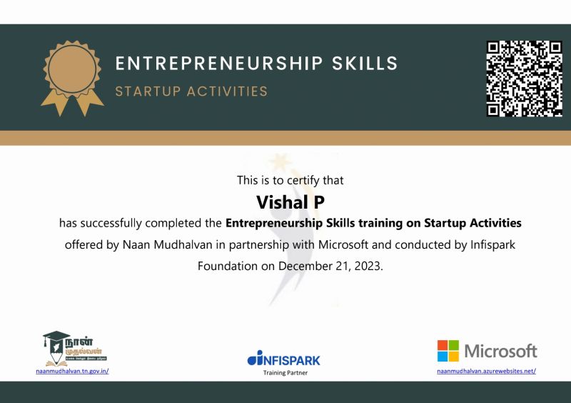 Vishal P on LinkedIn: #naanmudhalvan #microsoft Vishal P on LinkedIn: #naanmudhalvan #microsoft