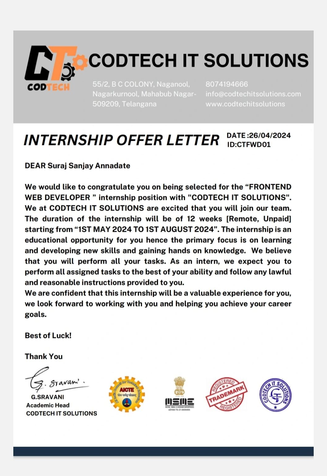 Suraj Annadate on LinkedIn: #web #development #internship #frontend # ... Suraj Annadate on LinkedIn: #web #development #internship #frontend # ...
