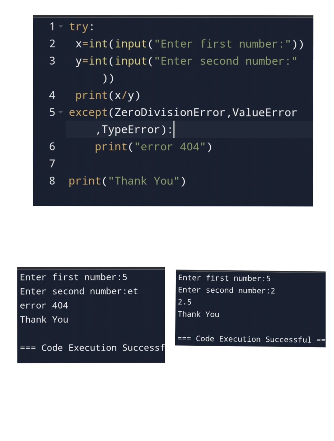 Shashank Singh Bhadauria on LinkedIn: #exceptionhandling #python # ... Shashank Singh Bhadauria on LinkedIn: #exceptionhandling #python # ...