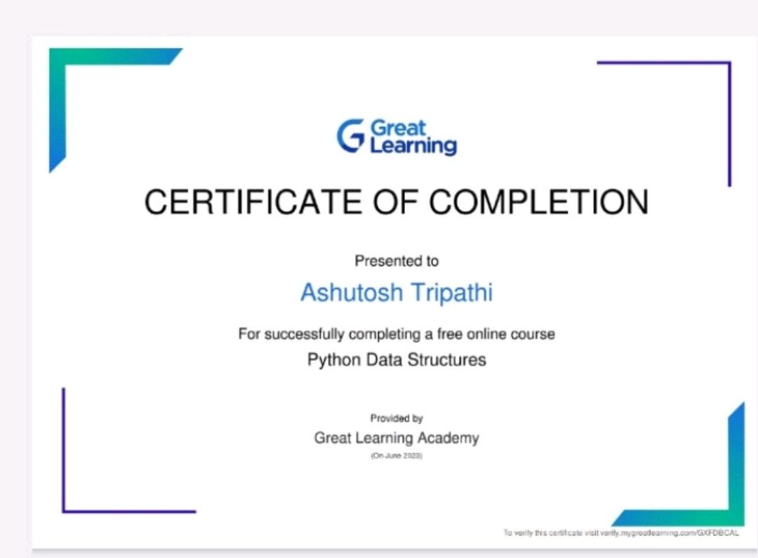 Ashutosh Tripathi on LinkedIn: #datastructures #python Ashutosh Tripathi on LinkedIn: #datastructures #python