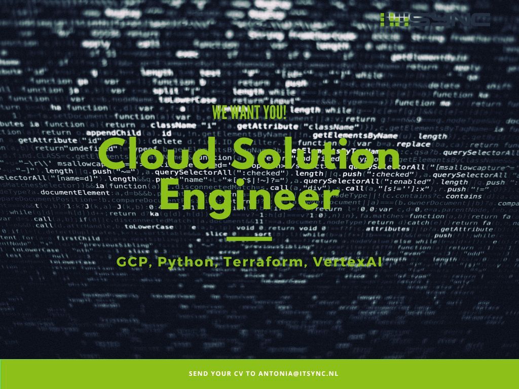 ITSync on LinkedIn: #gcp #python #terraform #vertexai #hiring2024 ITSync on LinkedIn: #gcp #python #terraform #vertexai #hiring2024
