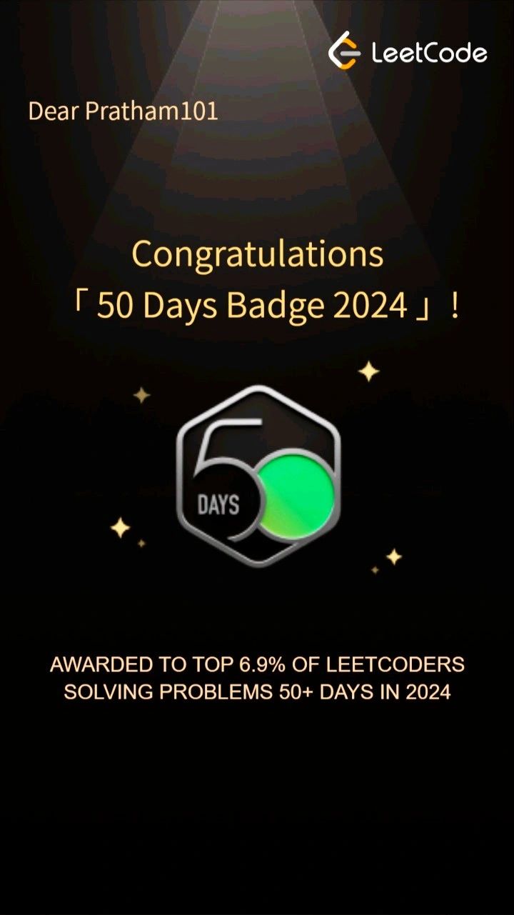 Pratham Kumar on LinkedIn: #50daysofcodechallenge #leetcode #coding # ... Pratham Kumar on LinkedIn: #50daysofcodechallenge #leetcode #coding # ...