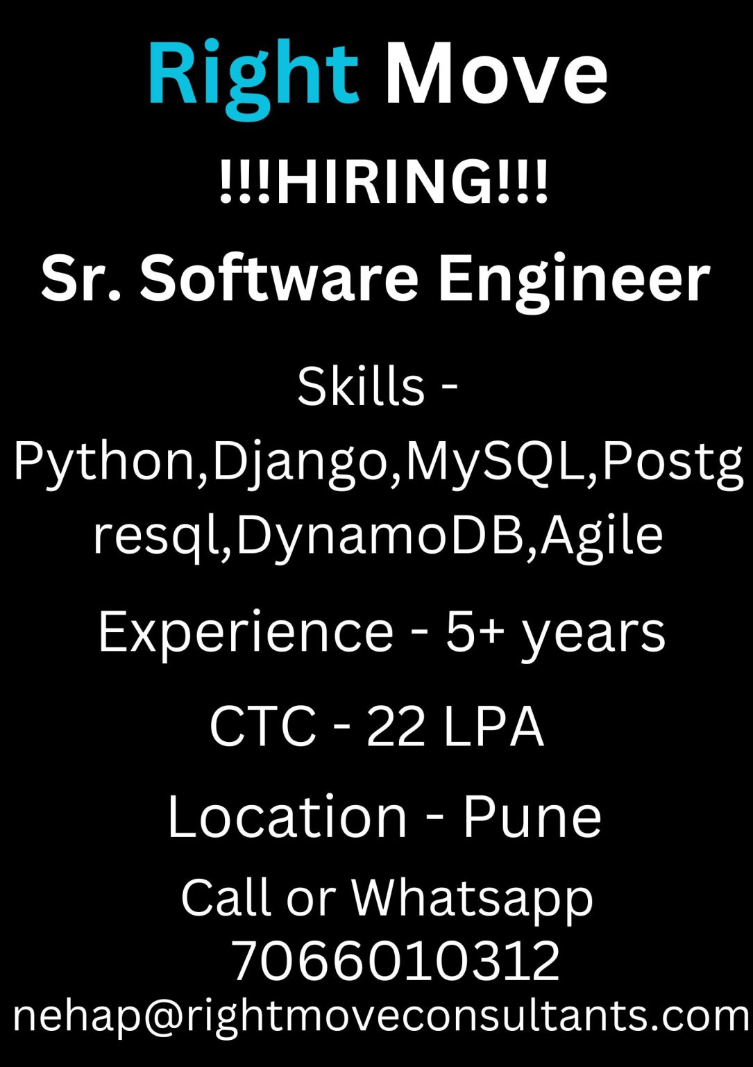 Neha P on LinkedIn: #seniorsoftwareengineer #python #mysql #postgresql ... Neha P on LinkedIn: #seniorsoftwareengineer #python #mysql #postgresql ...