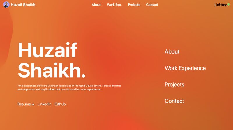 Huzaif Shaikh on LinkedIn: #portfolio #softwaredevelopment #frontend # ... Huzaif Shaikh on LinkedIn: #portfolio #softwaredevelopment #frontend # ...