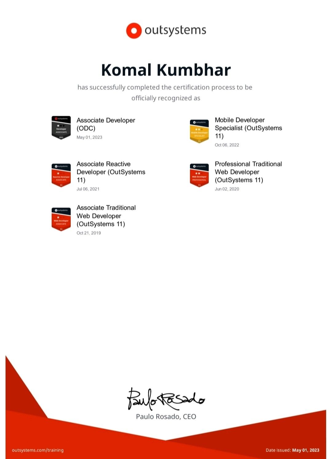 Komal K on LinkedIn: One more in Bag, Associate ODC developer, thank ... Komal K on LinkedIn: One more in Bag, Associate ODC developer, thank ...