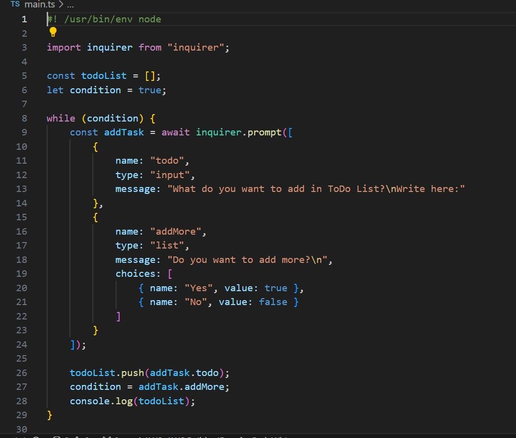 Akbar Ali on LinkedIn: #todolist #nodejs #typescript #inquirer #github ... Akbar Ali on LinkedIn: #todolist #nodejs #typescript #inquirer #github ...