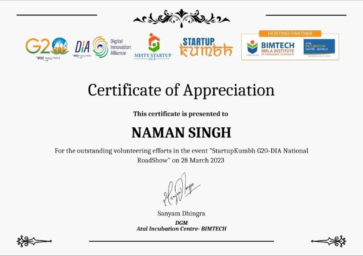 Naman Singh posted on LinkedIn Naman Singh posted on LinkedIn