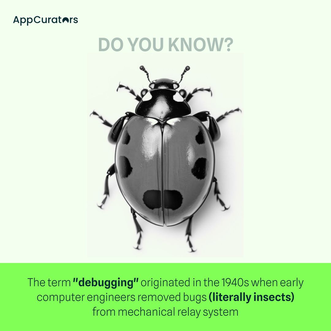 AppCurators on LinkedIn: #techhistory #programmingfacts #debugging # ... AppCurators on LinkedIn: #techhistory #programmingfacts #debugging # ...