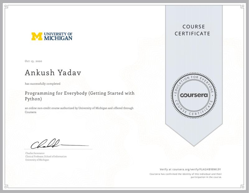 ANKUSH YADAV on LinkedIn: #pythonprogramming #onlinelearning # ... ANKUSH YADAV on LinkedIn: #pythonprogramming #onlinelearning # ...