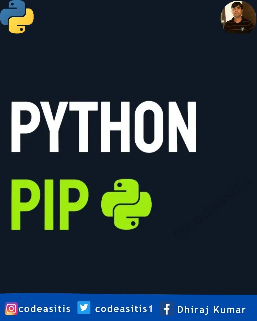 Dhiraj Kumar on LinkedIn: #codeasitis #coder #coding #pythonlanguage # ... Dhiraj Kumar on LinkedIn: #codeasitis #coder #coding #pythonlanguage # ...