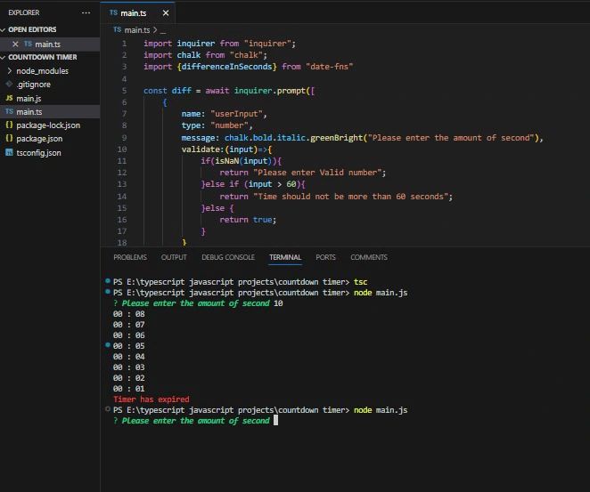 Warisha Turab on LinkedIn: #typescript #projectsuccess #countdowntimer Warisha Turab on LinkedIn: #typescript #projectsuccess #countdowntimer