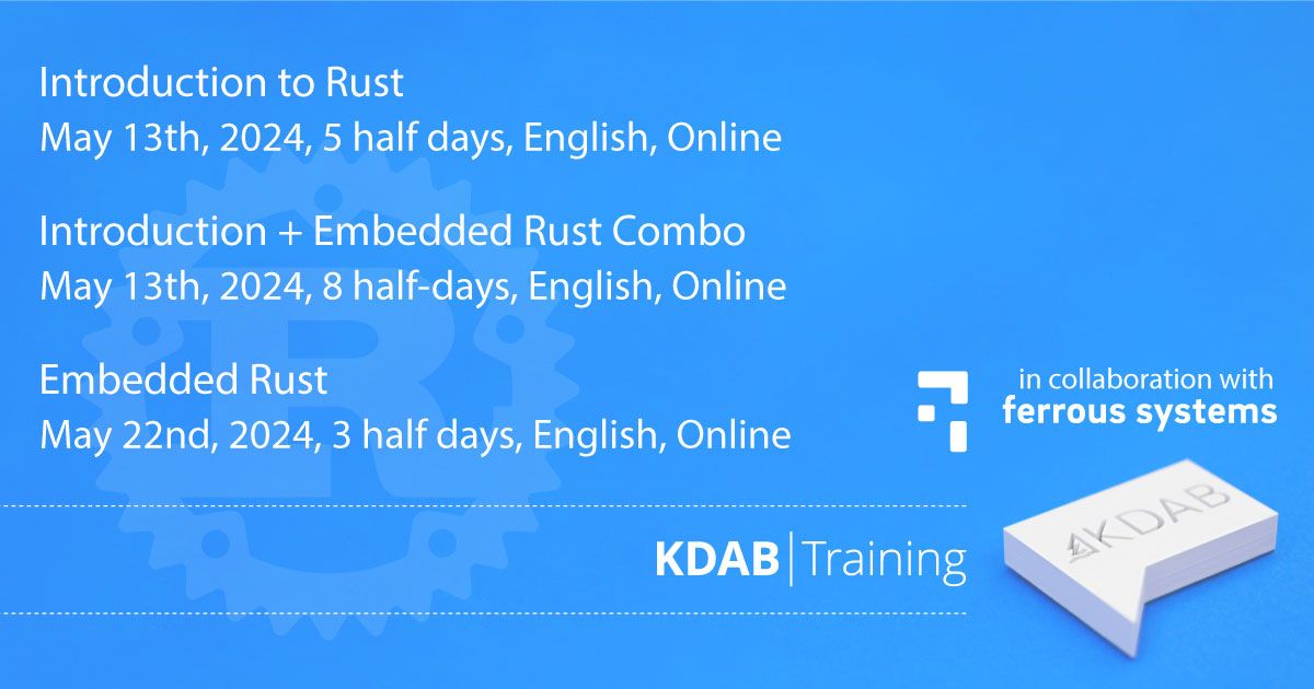 KDAB on LinkedIn: #rustlang #embedded KDAB on LinkedIn: #rustlang #embedded