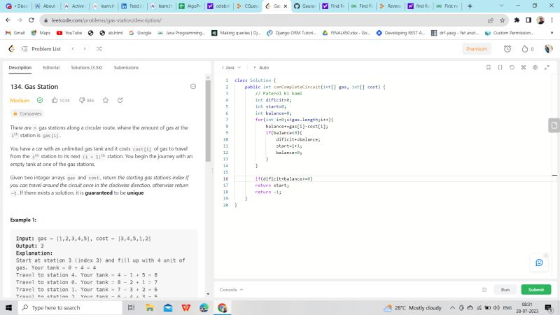 kumar Gaurav on LinkedIn: #gasstation #leetcode #days16 #algoprep151 # ... kumar Gaurav on LinkedIn: #gasstation #leetcode #days16 #algoprep151 # ...