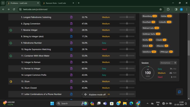 100 LeetCode problems conquered! 💪🚀 Milestone achieved! | Ramya Reddy ... 100 LeetCode problems conquered! 💪🚀 Milestone achieved! | Ramya Reddy ...